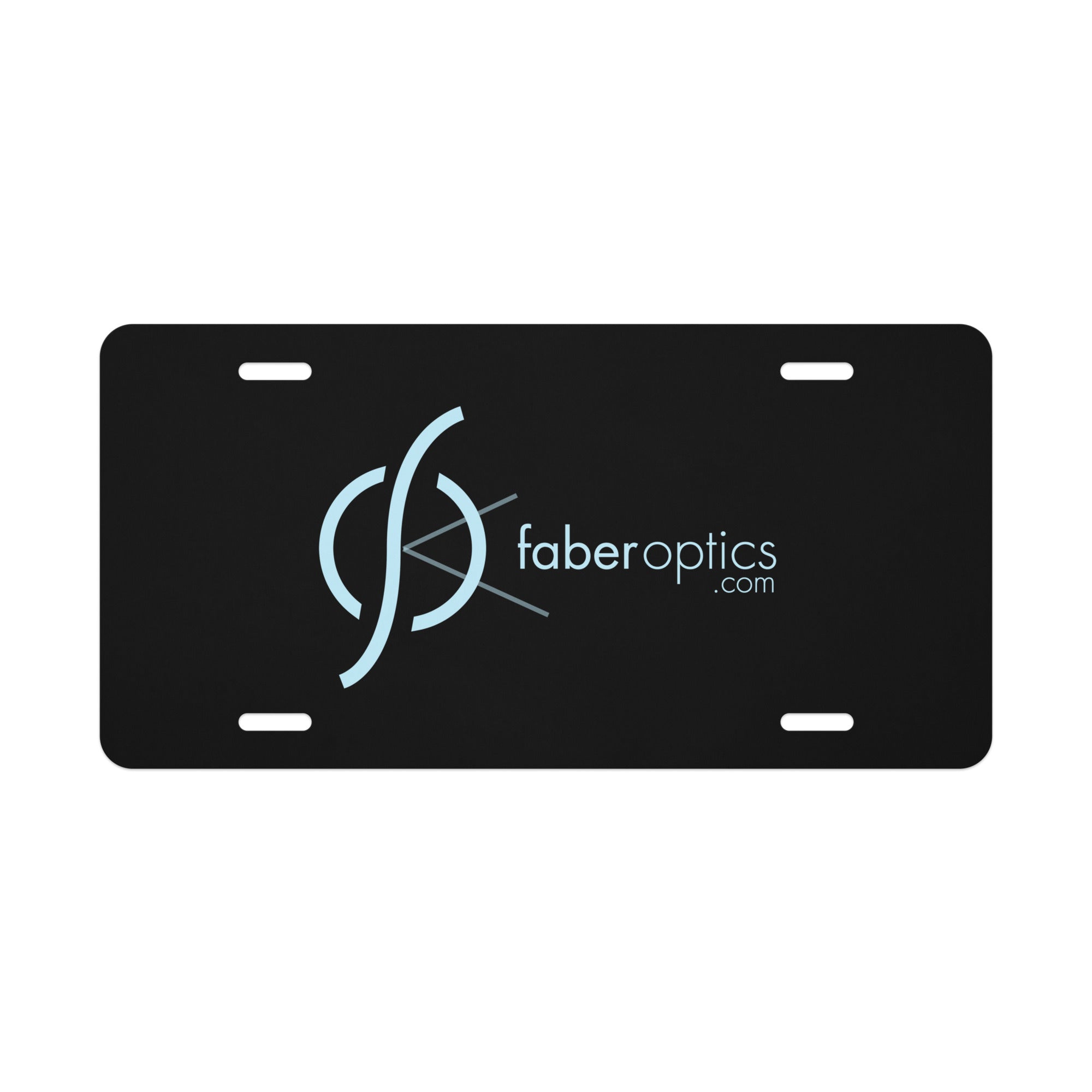 Vanity license plate – Faber Optics